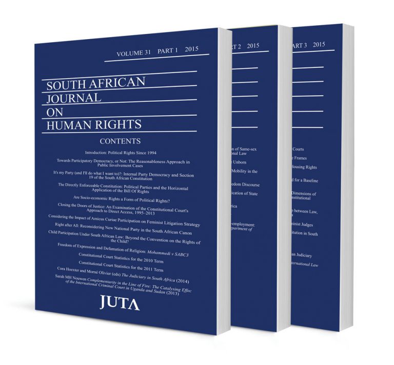 South African Journal on Human Rights - Juta Journals